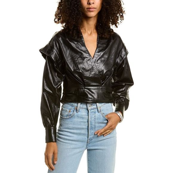 IRO | Tops | Iro Tilka Leather Top | Poshmark